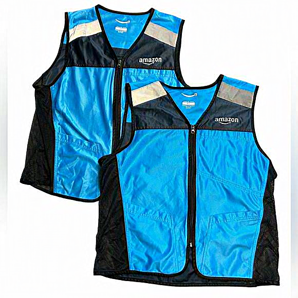 Amazon | Accessories | Amazon Flex Work Vest Lot Of Two 2 Size Ml Blue ...